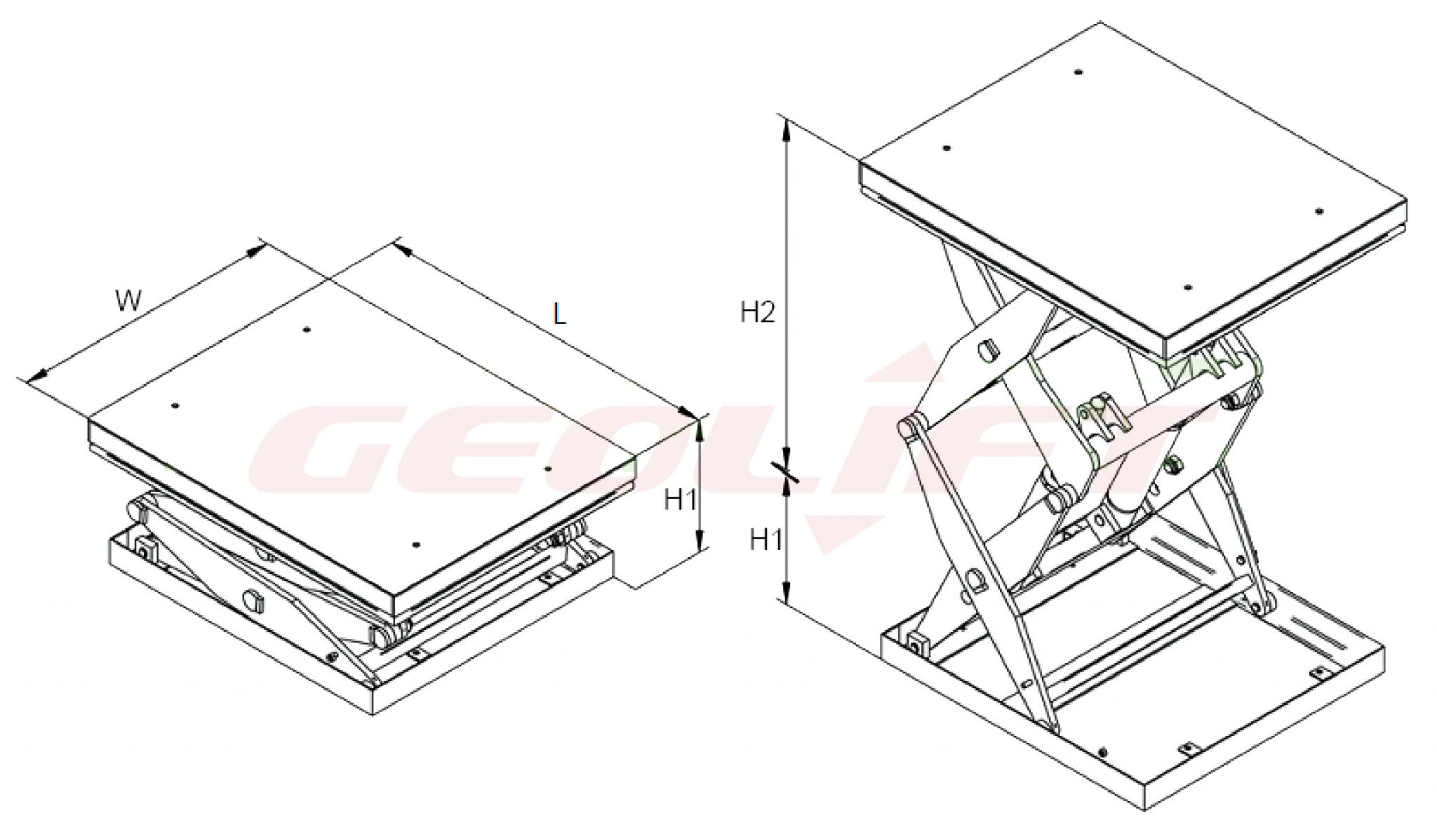 Double Scissor Electric Lift Platform - ELPD40 Supplier Malaysia ...