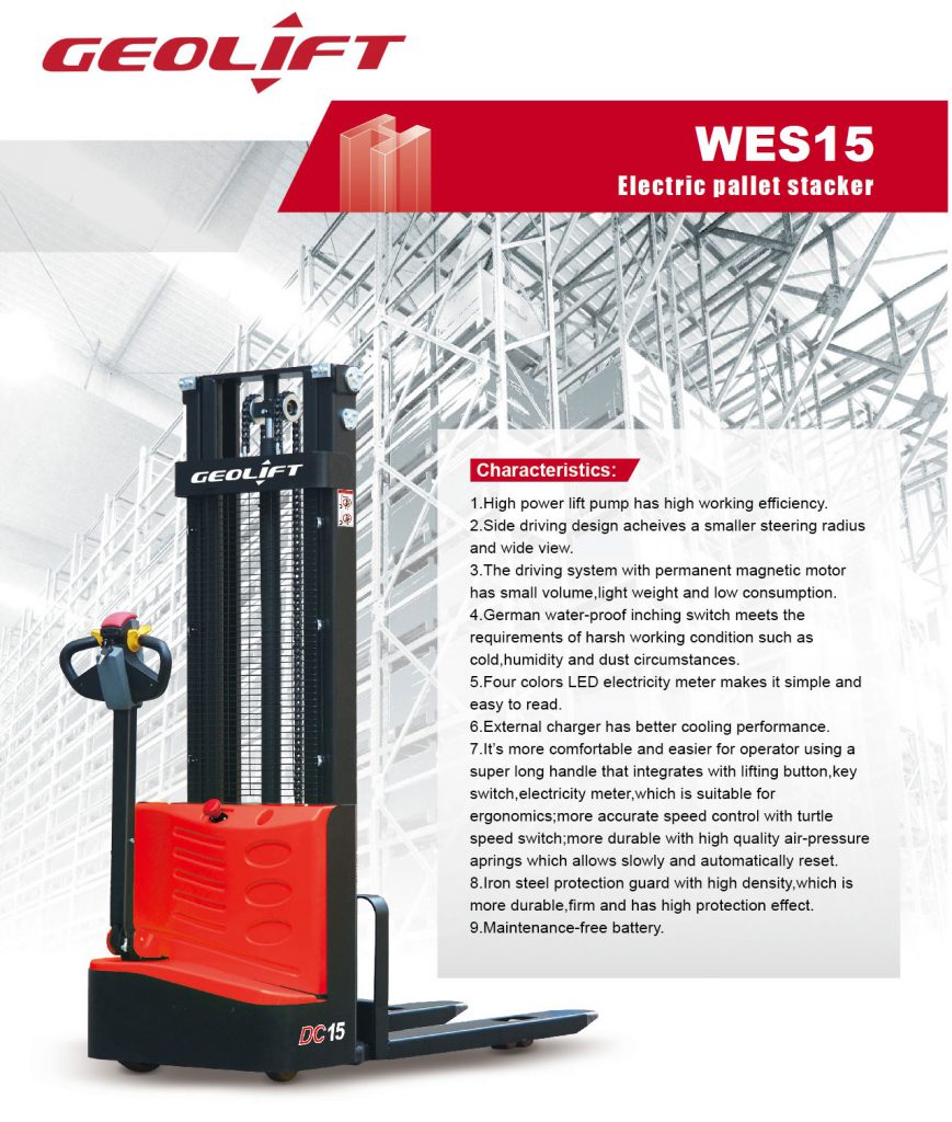 Walkie Electric Stacker - WES15 Series Supplier Malaysia | Walkie ...
