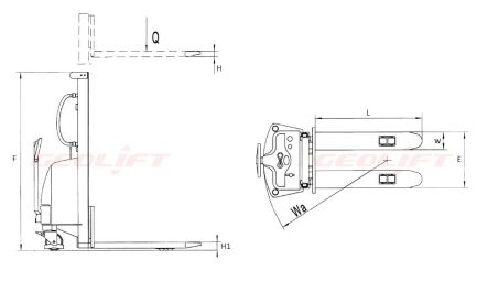 Geolift Semi-Electric Stacker 1500kg - SPS1535 Supplier Malaysia ...